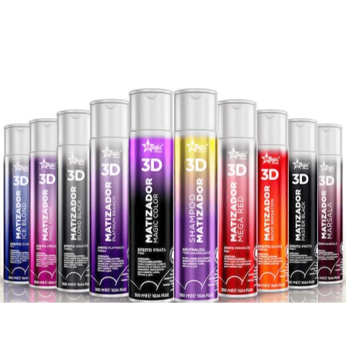 Magic Color Vegan Matizadores 3D 300ml - Escolha qual o seu Efeito ...