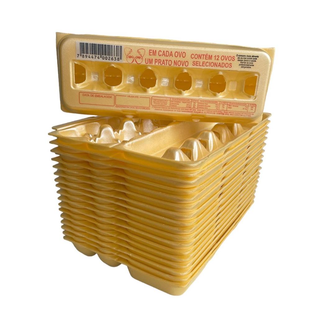 Embalagem Ovos Dúzia - Isopor - 40 unidades | Shopee Brasil