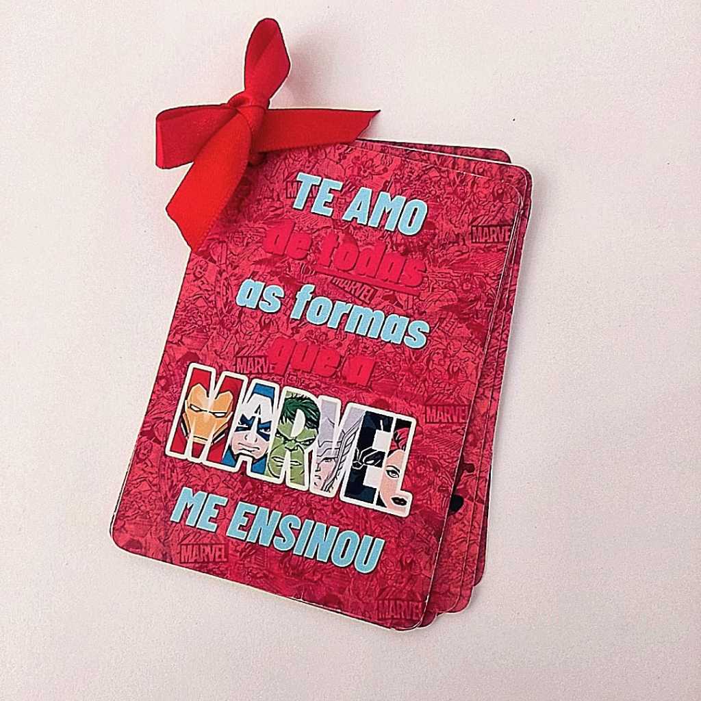 Mini Album Marvel 7 Formas De Dizer Eu Te Amo Da Marvel Shopee Brasil