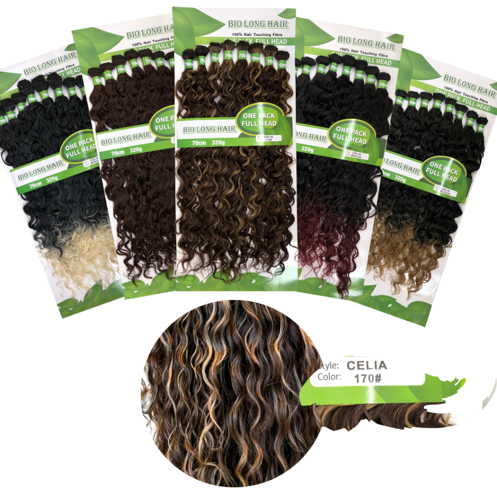 Cabelo Bio Orgânico Lançamento Super Star Celia 70cm Cacho 2c | Shopee ...