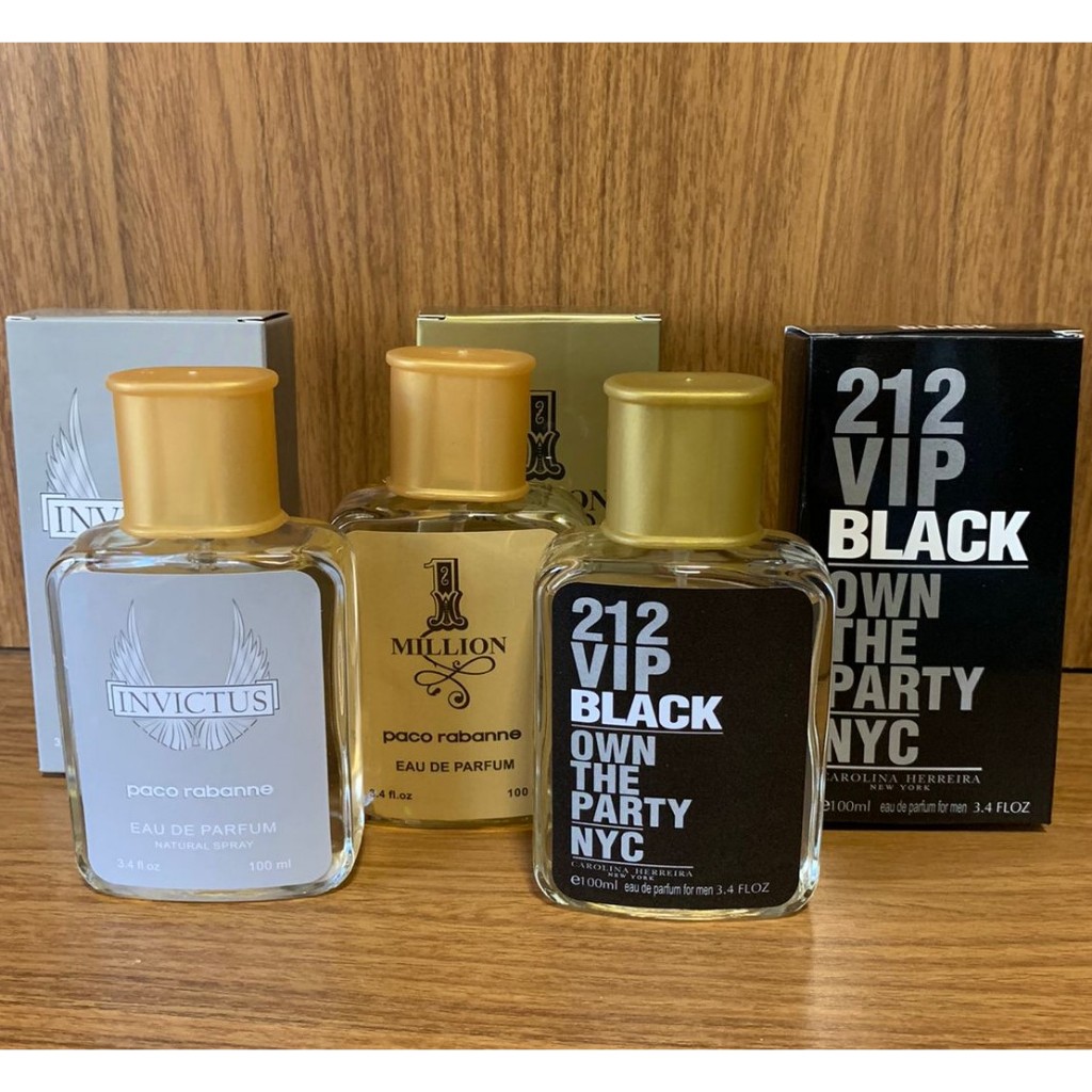 Kit 3 perfume masculino 100 ml cada, importado. | Shopee Brasil