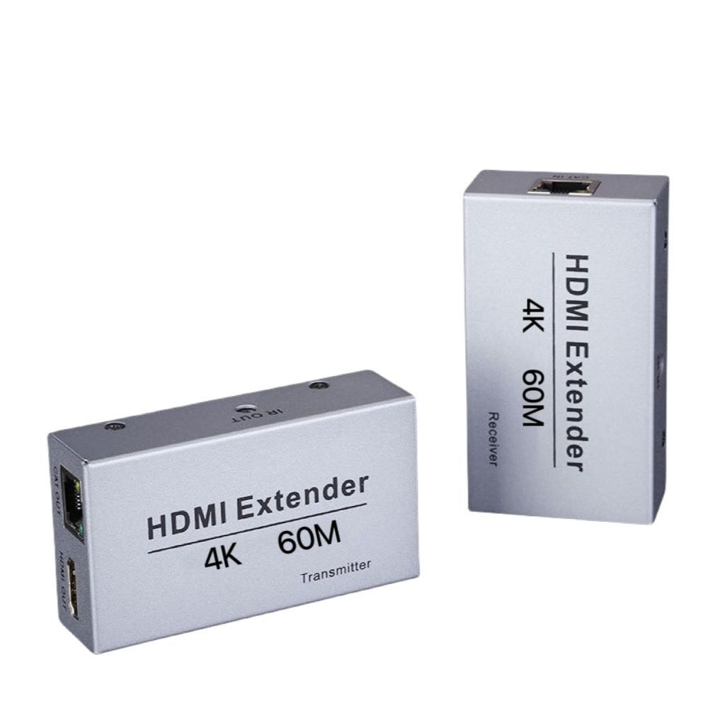 Extensor Hdmi 60mt Uhd 4k X 2k 1080p Cat5e/cat6 Rj45 1 Via | Shopee Brasil