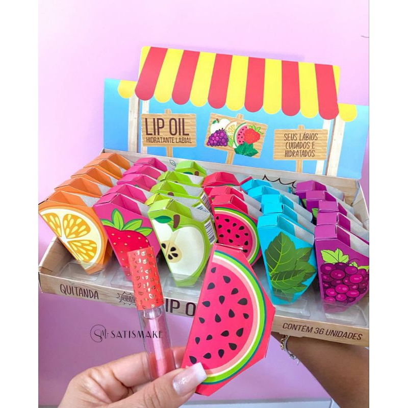 Gloss Lip Oil Hidratante Labial Frutas Quitanda Super Poderes | Shopee ...