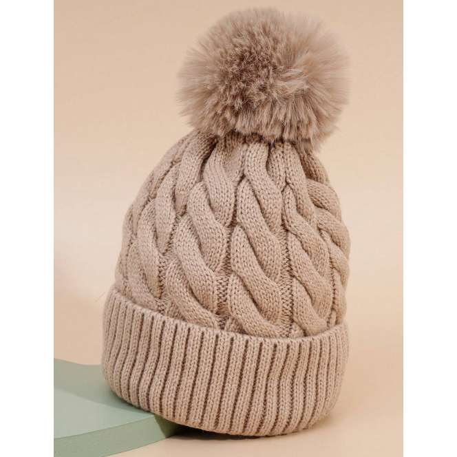 Gorro Feminino de Inverno com Pompom Touca De Lã Para Frio HL-44 ...