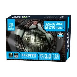 PLACA DE VÍDEO HOOPSON GEFORCE GT 210 1GB GDDR3 64 BITS - GT210-1GD3 | Shopee Brasil