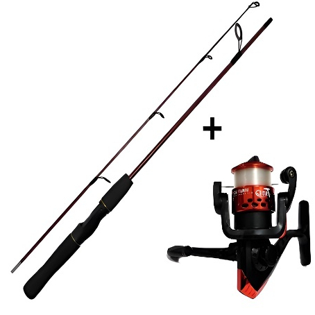 Vara De Pesca 2 Partes 12-20lbs Completa Com Molinete c/ Linha - Barato ...