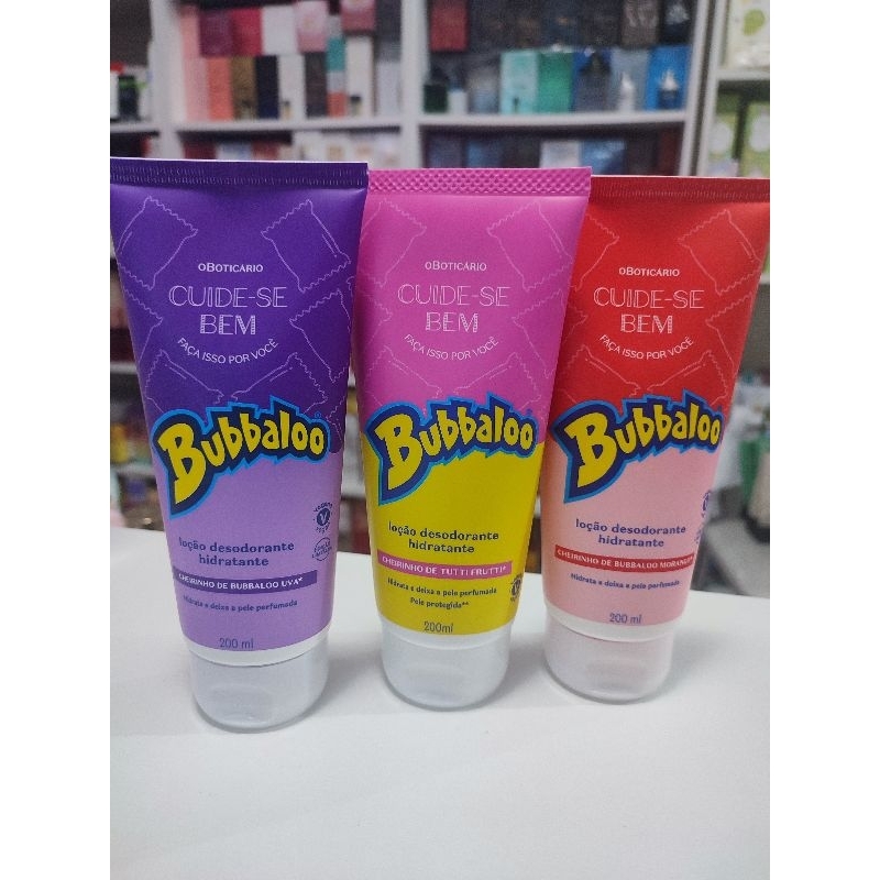 kit Trio de hidratante Bubbaloo | Shopee Brasil