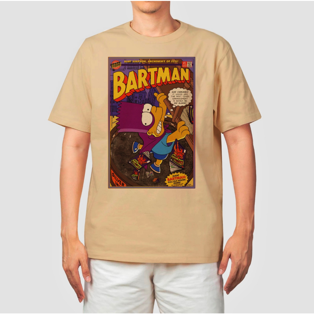 Camiseta Camisa Simpsons Bart Batman Bartman Anime Desenho | Shopee Brasil