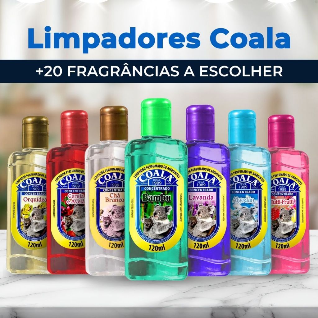 Coala Limpador Perfumado de Ambientes 120ML Essência Concentrada ...