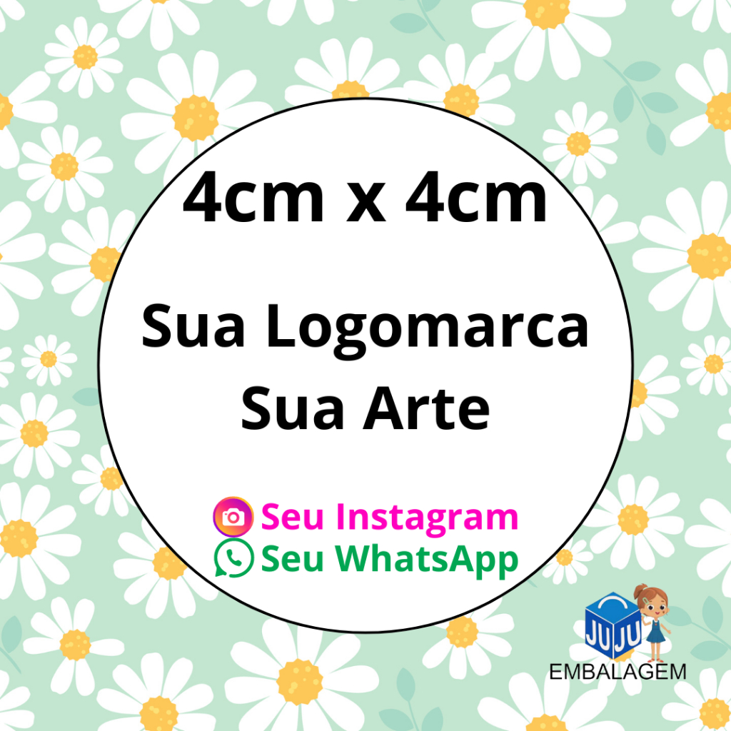 Adesivos Personalizados 4X4cm- Recorte Eletrônico | Shopee Brasil
