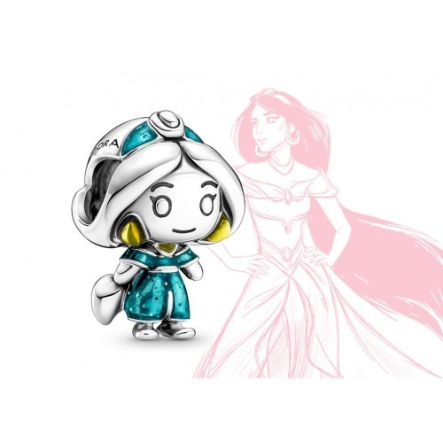 berloque princesa Jasmine em prata 925 - compatível com todas as ...