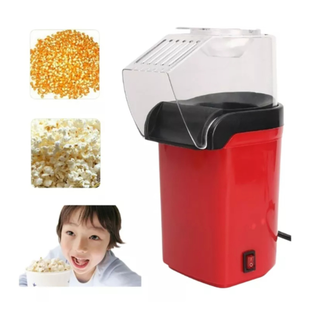 Máquina De Pipoca Pipoqueira Elétrica Popcorn Sem Óleo Ar Quente 1100w ...