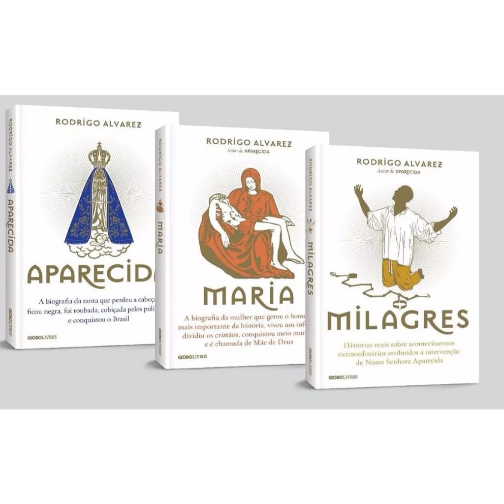 Kit Rodrigo Alvarez - Aparecida + Maria + Milagres 3 Livros | Shopee Brasil