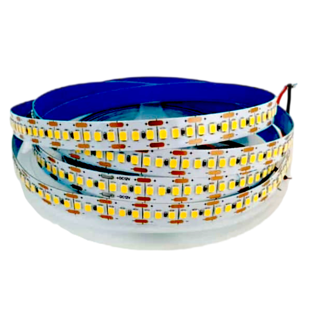 Fita Led 10m 127 Volts sem Fonte 20w/m 3000k branco quente 192 led por metro para Perfil ...