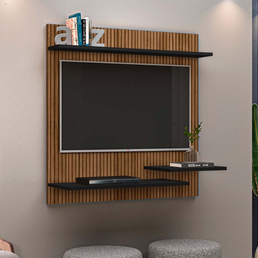 Suporte Painel Home para Tv 32 Ripado Parede nicho suspenso | Shopee Brasil