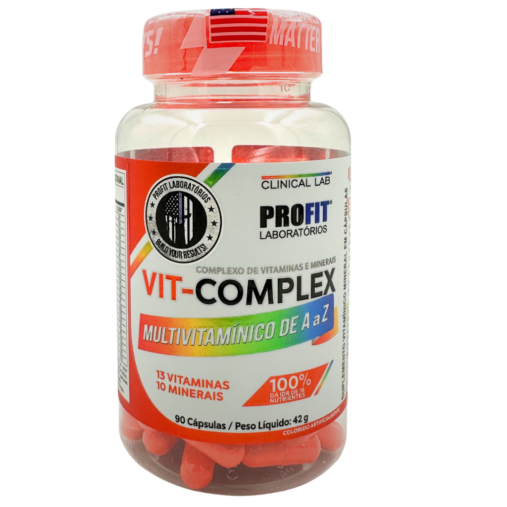 Multivitamínico Vit Complex Suplemento Profit Laboratórios 90 Cápsulas ...