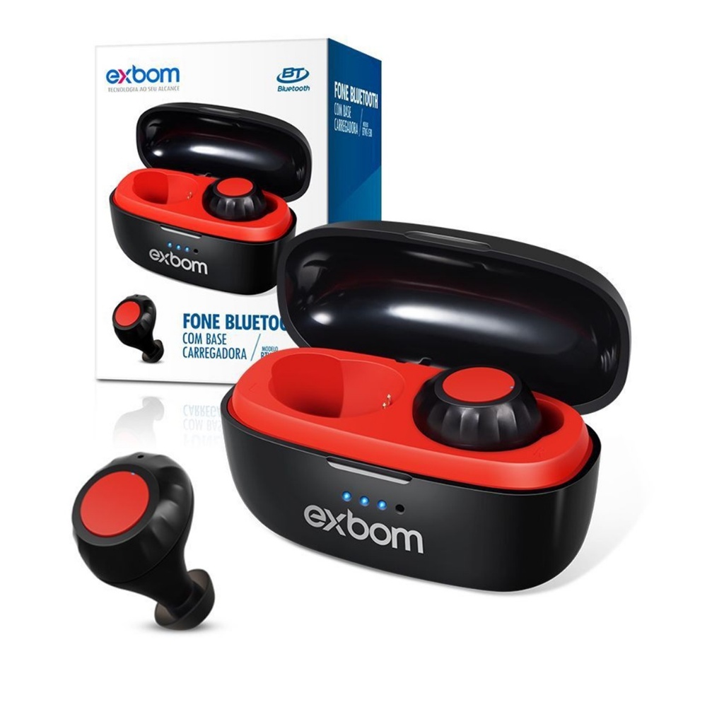 Fone De Ouvido TWS Wireless Bluetooth BTWS-S30 Com Estojo Carregamento ...