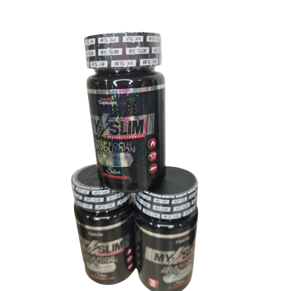 MySlim Silver MySlim Gold Original c/ lacre da marca 1 frasco c/ 30 cáp ...