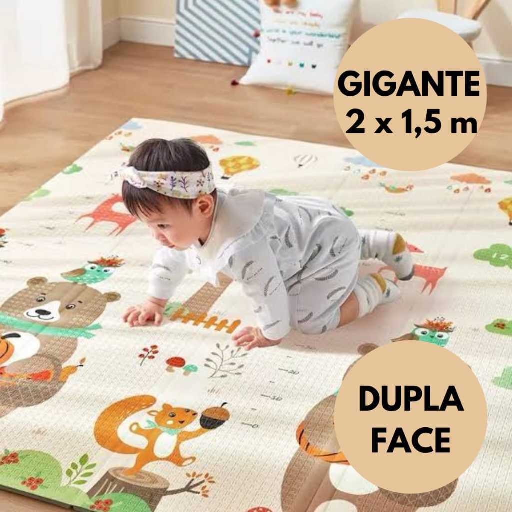 Tapete Infantil Emborrachado Dobrável Dupla Face Educativo Bebê Térmico ...