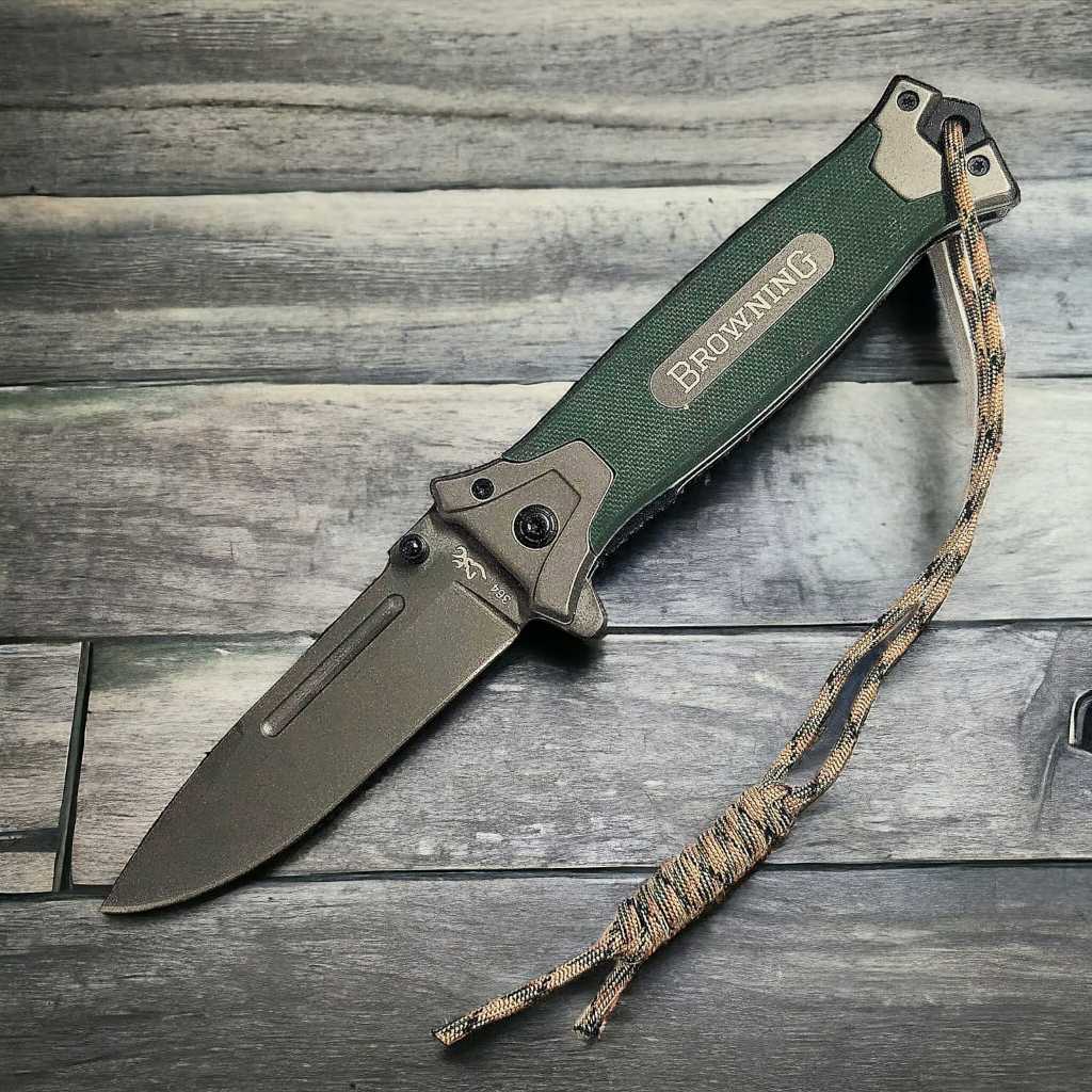 Canivete Militar Camping Caça Aço E Corda （sem escrito de browning ...