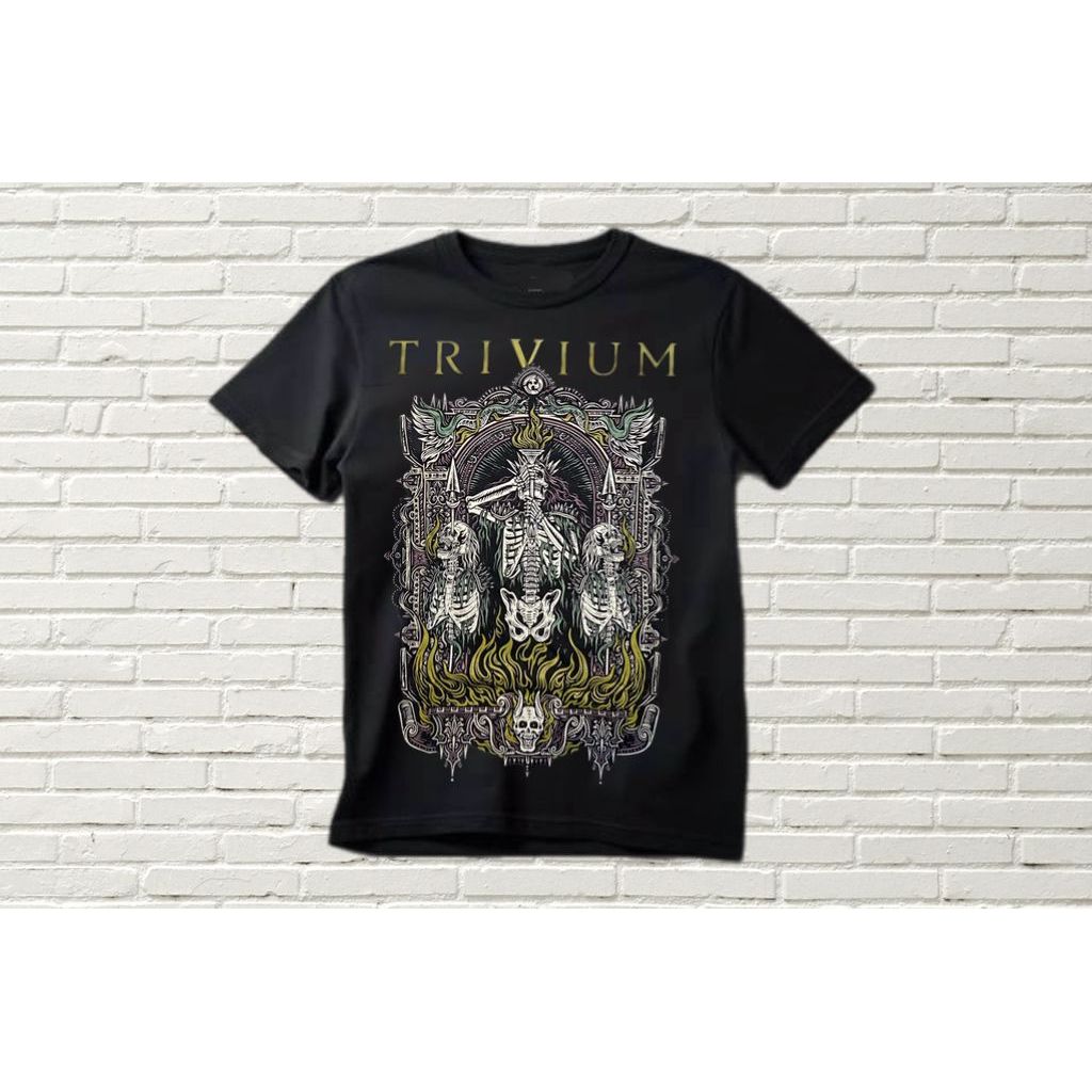 Camiseta Manga Curta Trivium Skelly Frame | Shopee Brasil