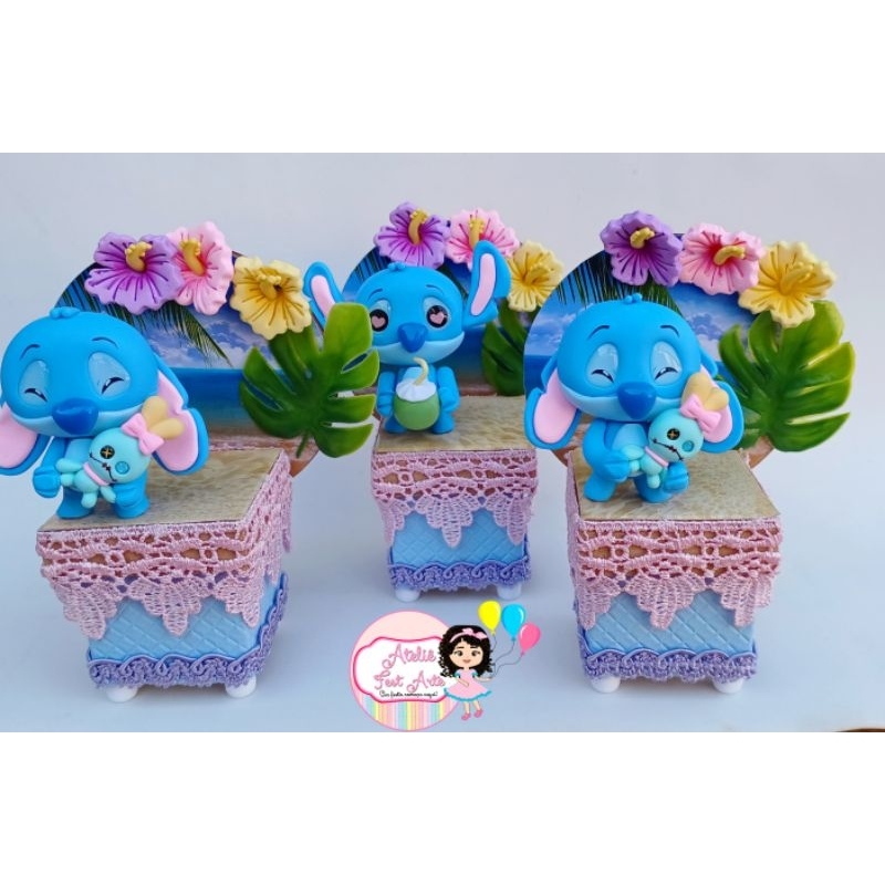 Caixa Cenário Stitch Personalizado luxo kit com 2 unidades | Shopee Brasil