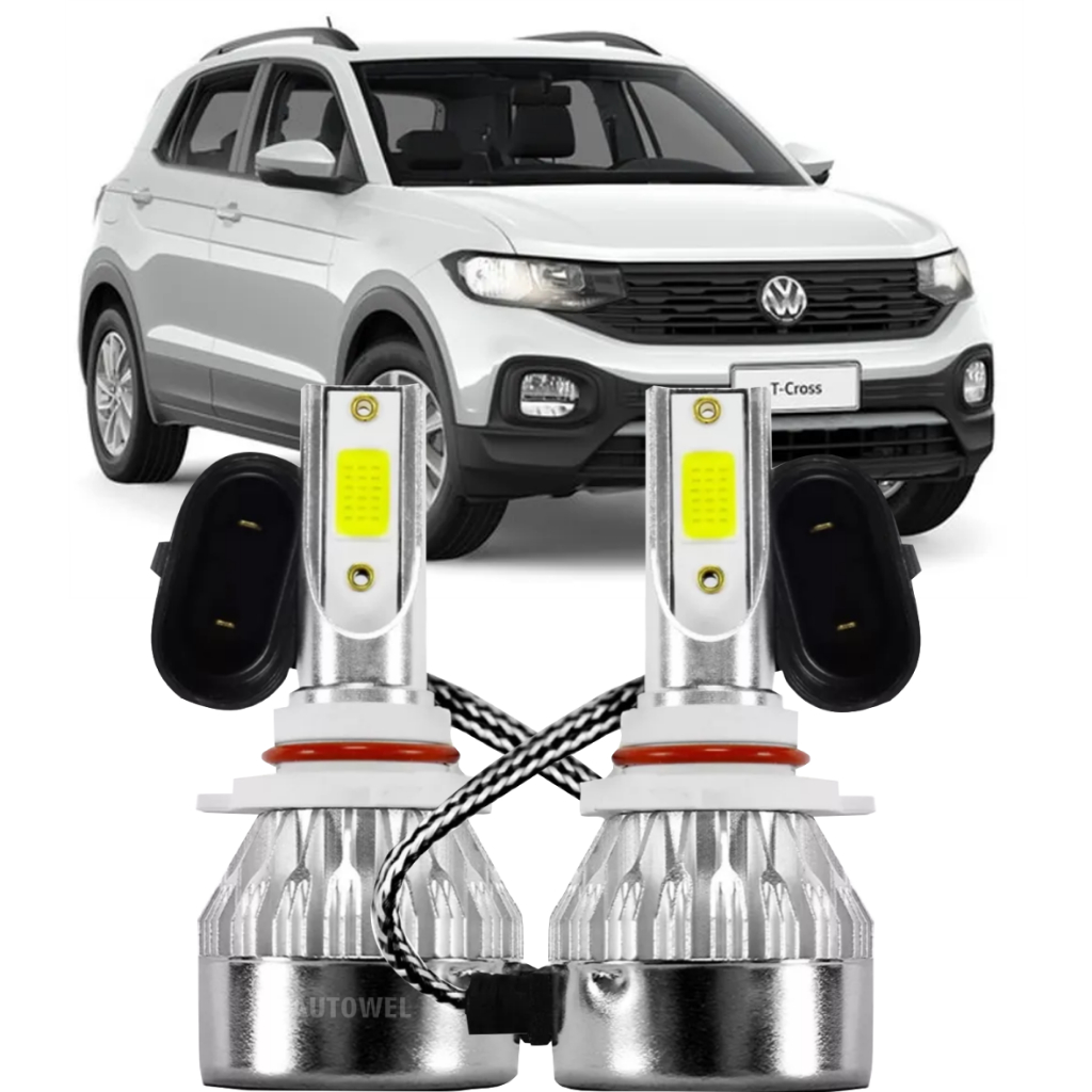 Lâmpadas Super Led 6500k T-cross 2019 2020 2021 Farol Milha | Shopee Brasil