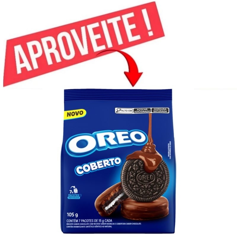 OREO COBERTO 105g | Shopee Brasil