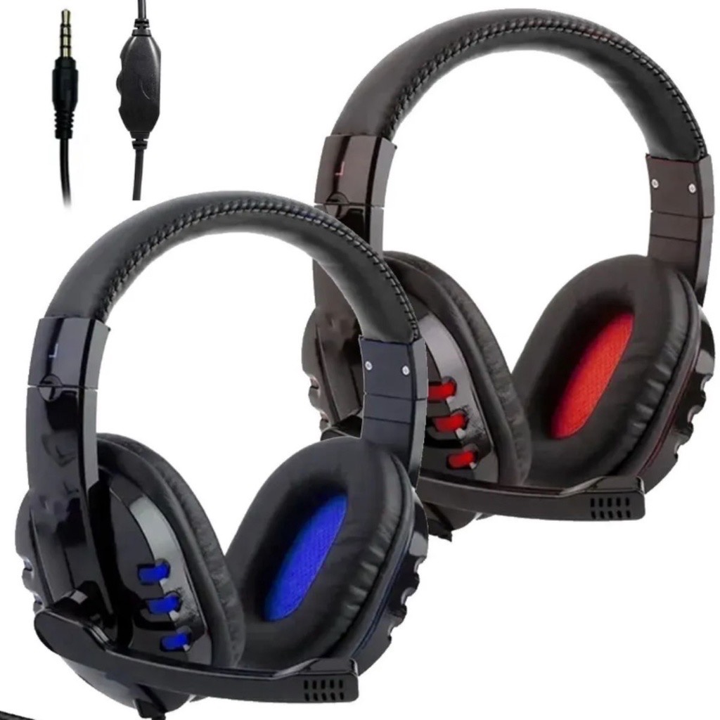 Headset Fone Gamer de ouvido com microfone Para PC Computador Celular, Headphone A302 | Shopee ...