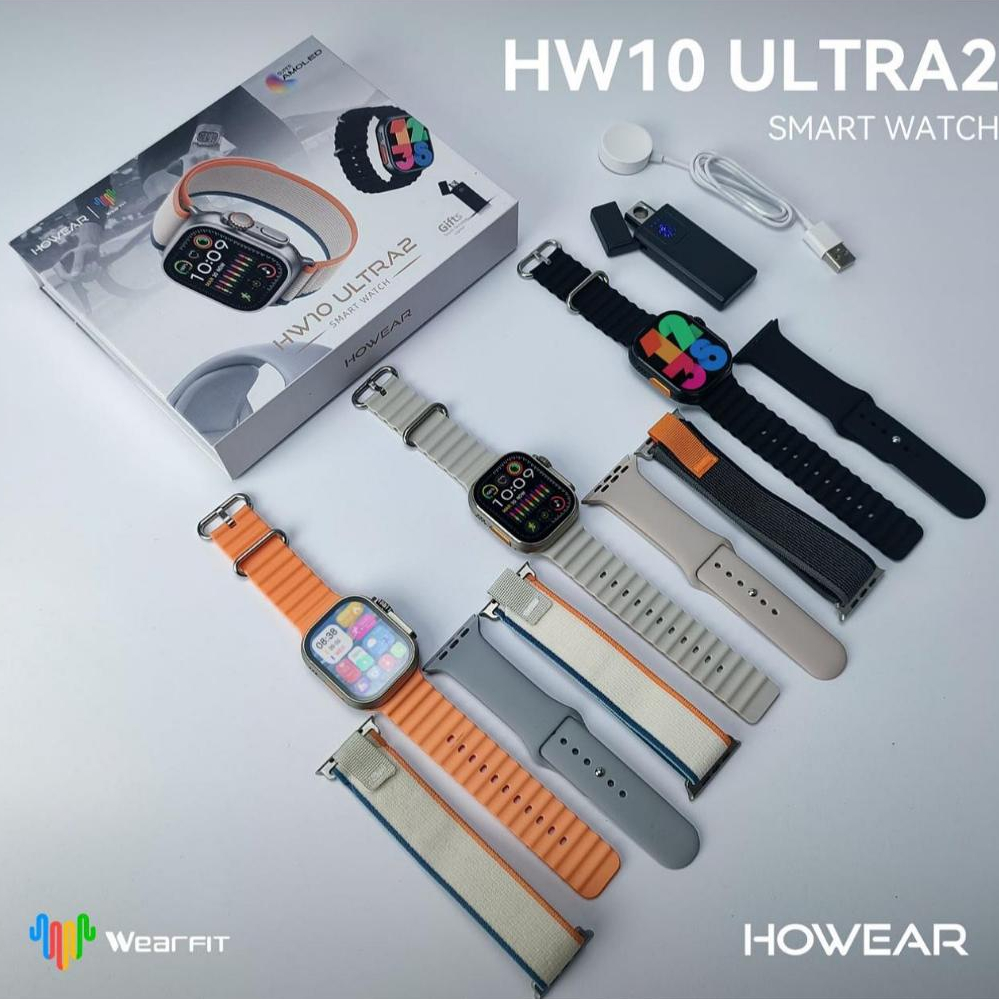 Smartwatch Hw10 Ultra 2 Novo Amoled C Lançamento 3 Pulseiras e Isqueiro ...