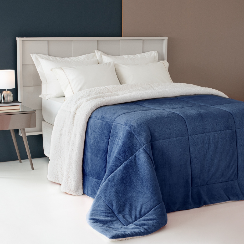 Edredom solteiro Coberdrom manta fleece Cobertor Sherpa Pele De ...