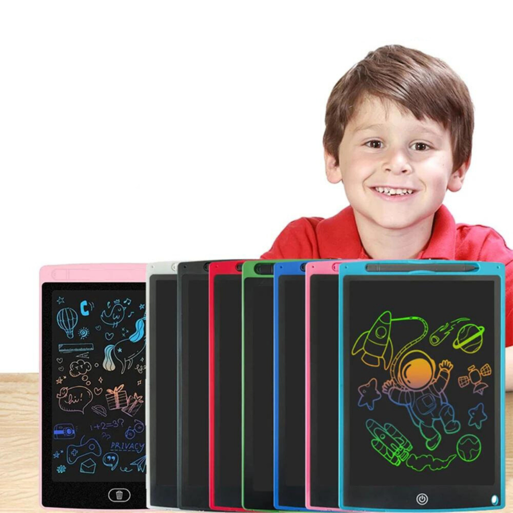 Kit 10 Lousa Digital Magica 12 Polegadas Com Tela Lcd Desenho Colorida ...