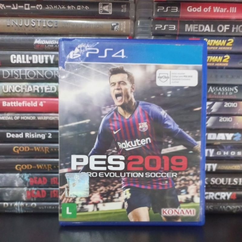 Pes 2019 pro evolution soccer, PS4, Mídia física. | Shopee Brasil