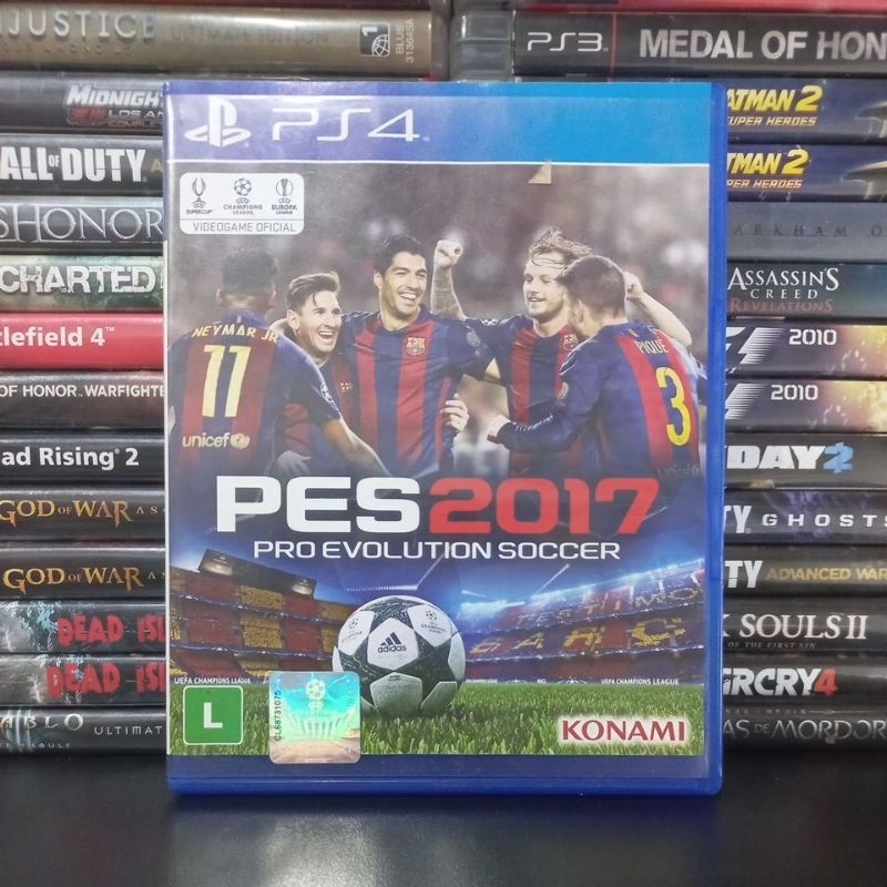 Pes 2017, pro evolution soccer, PS4, Mídia física. | Shopee Brasil