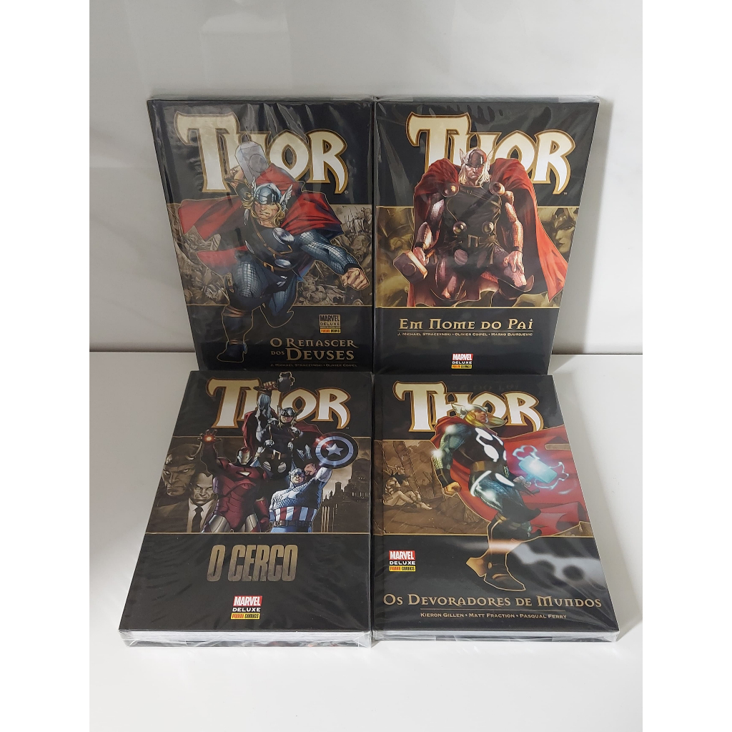HQ Thor Marvel Deluxe 4 volumes completo Panini ótimo estado | Shopee ...