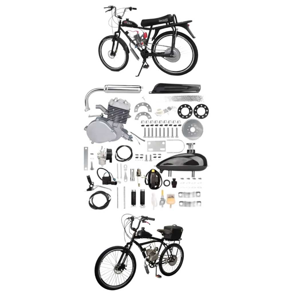 Kit Completo Motor Para Bicicleta Motorizada 80cc | Shopee Brasil