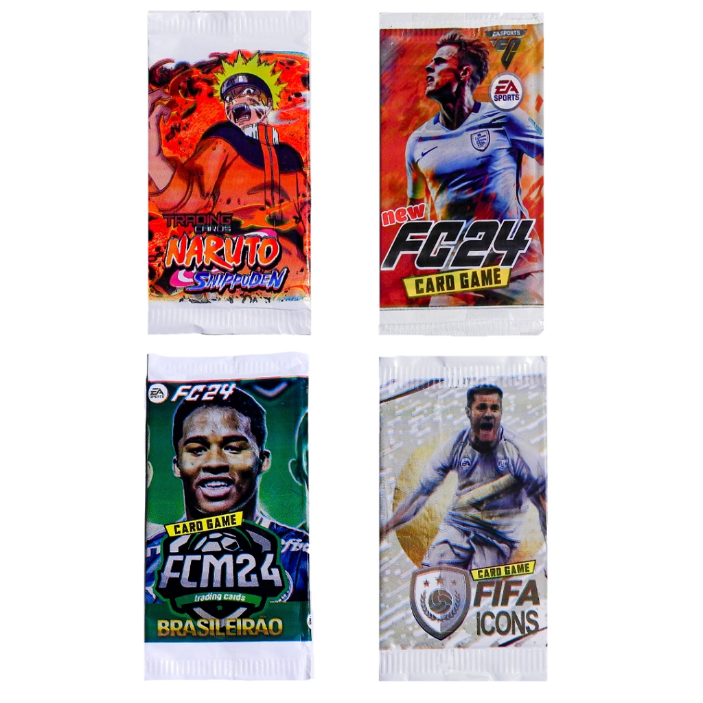Cartinhas/Cards 200 Pacotinhos (Naruto)(Fifa)( Brasileirão)(Icons ...