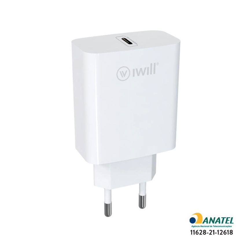 Carregador de Parede com 1 USB-C PD 30W - PD Charger Homologado Anatel ...