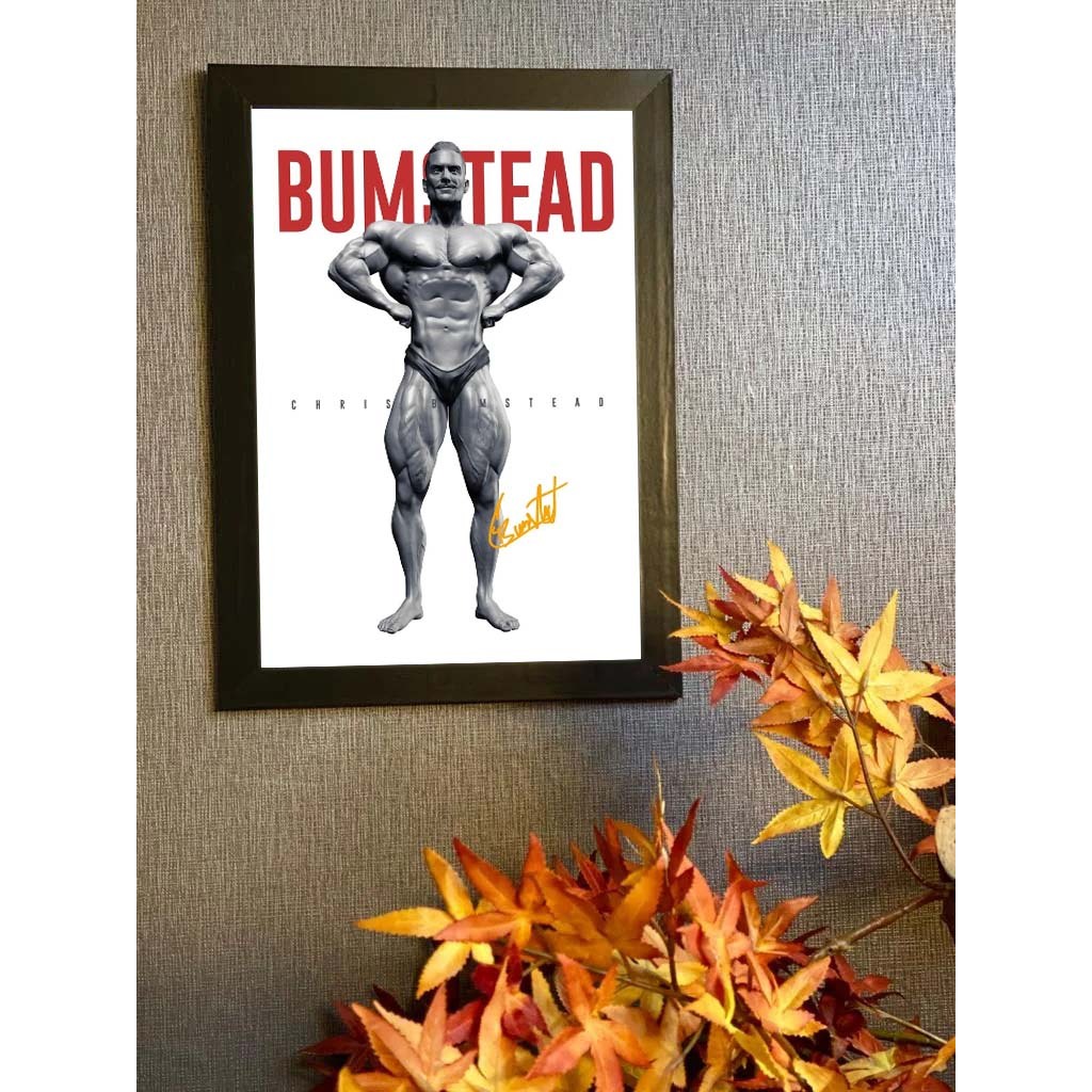 Poster Chris Bumstead, CBum, Gym, Bodybuilder, Quadro com moldura ...