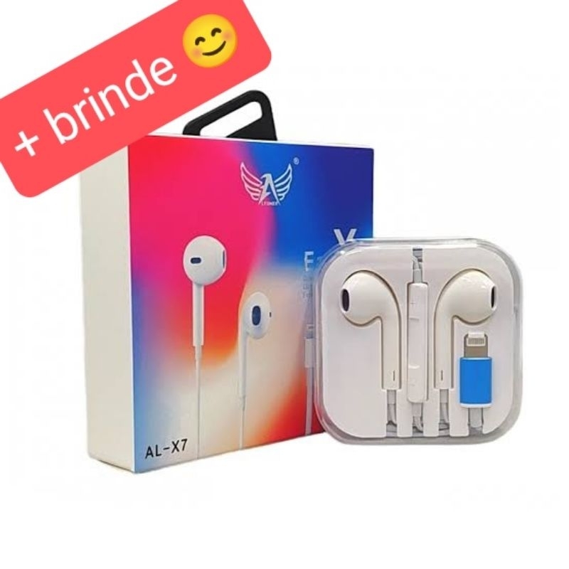 FONE DE OUVIDO IPHONE X7 | Shopee Brasil