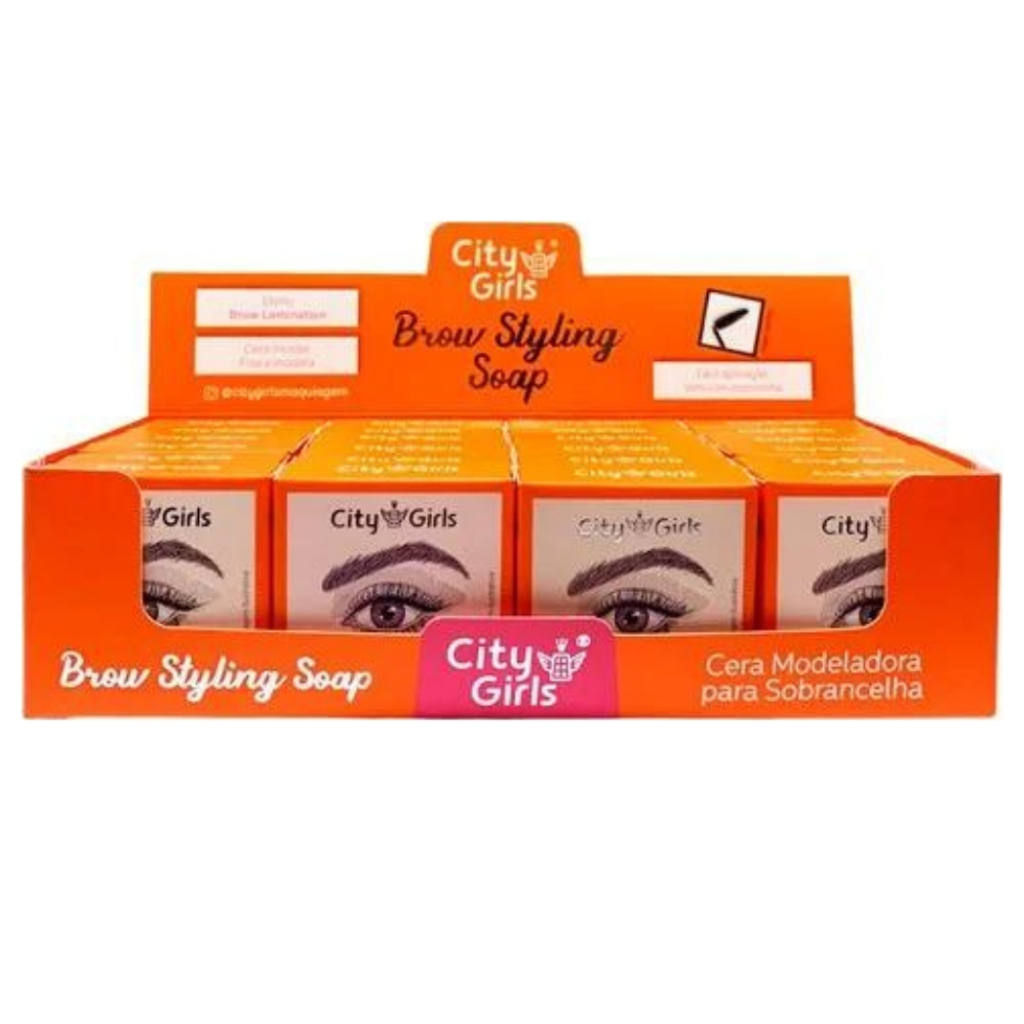 Box Cera Modeladora Para Sobrancelha C/24 Unidades City Girls - CG412 ...