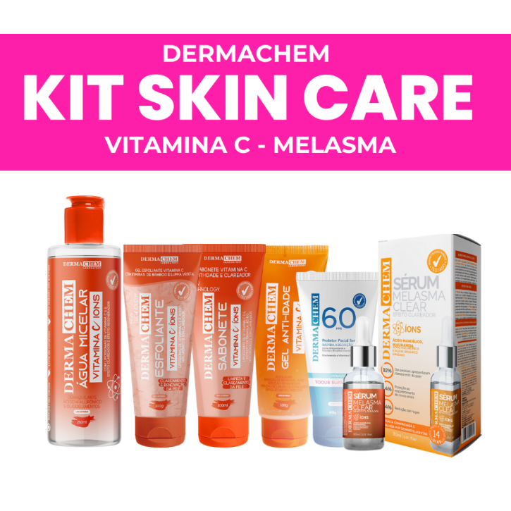 KIT SKIN CARE MELASMA CLEAR CLAREADOR DERMACHEM | Shopee Brasil