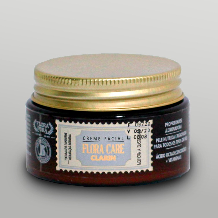 Creme clareador facial clarin Flora Care 100g | FLORA PURA | Shopee Brasil