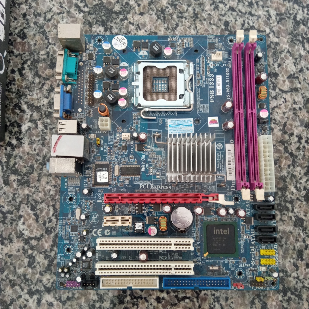 Placa Mãe Ecs G31t-m7 Lga775 Ddr2 No Estado - Leia Anuncio | Shopee Brasil