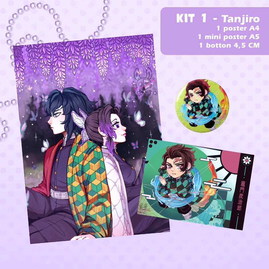 Kits Anime Demon Slayer - Kimetsu no Yaiba | Shopee Brasil