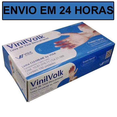 KIT COM 3CX Luva De Procedimento Vinil Sem Pó P/M/G/GG Caixa C/100 Uni ...