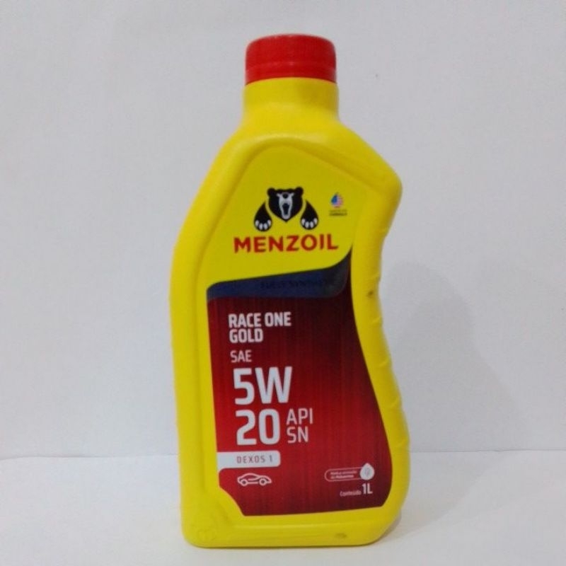 Óleo Lubrificante de motor Sintético 5w-20 Dexos1, Menzoil | Shopee Brasil
