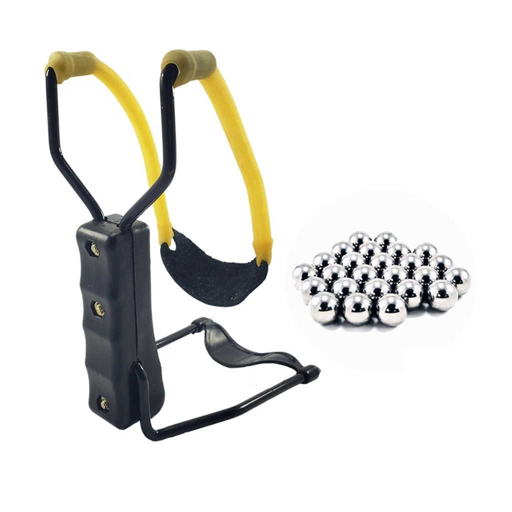 Estilingue Bodoque Apoio De Braço + Esferas De Aço 8mm | Shopee Brasil