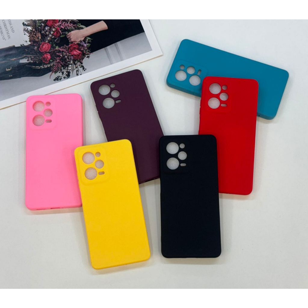 Kit Protetora Capinha - Note 12 Pro 5G - Com Película 3D Redmi Silicone Aveludado Capa de ...