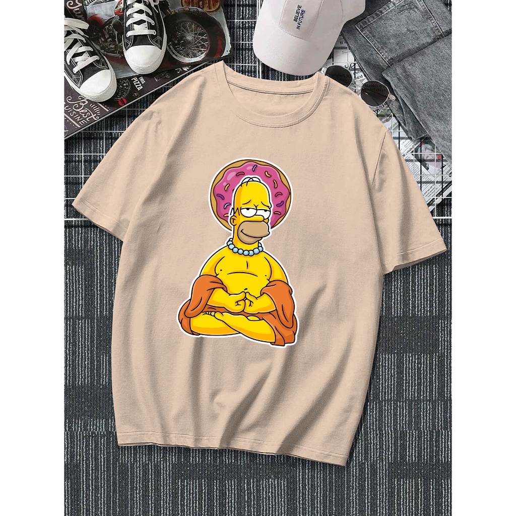 Camiseta Simpsons Básicas 100% Algodão Homer Zen Teen Unissex Bootleg ...